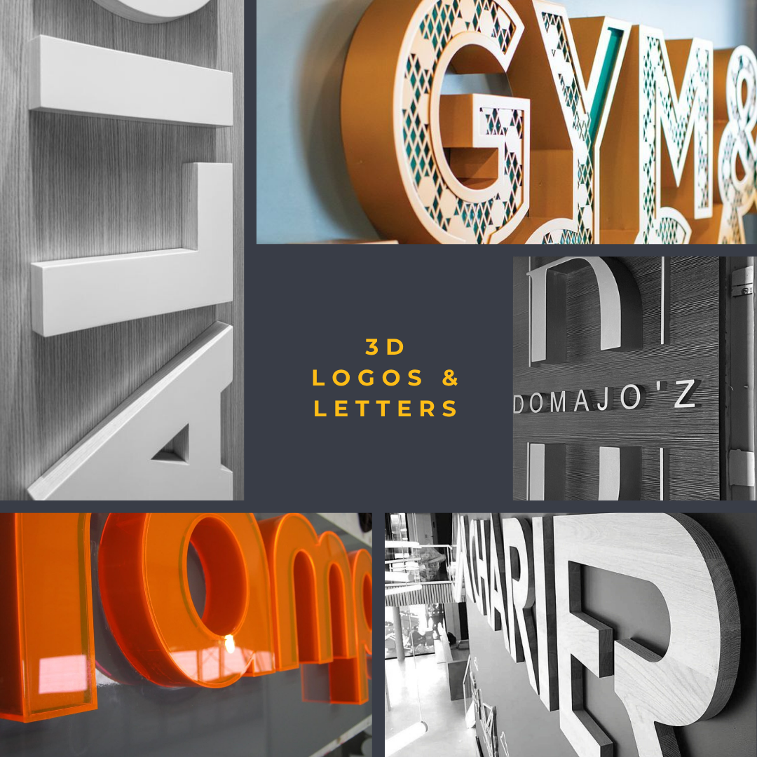 2 3D Logos & Letters - Craft Design Studio